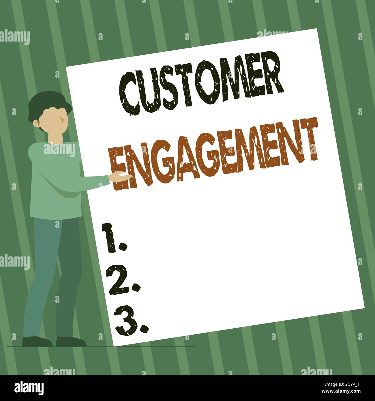 Conceptual Caption Customer Engagement Business Concept The Emotional Connection Between A