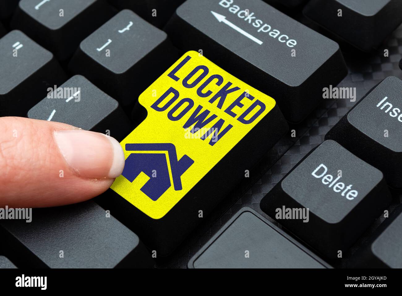 Inspiration showing sign Locked Down, Internet Concept emergency ...