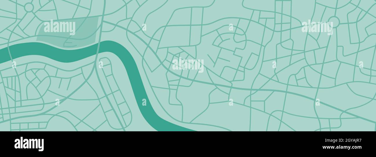 A generic city map illustration Stock Photo - Alamy