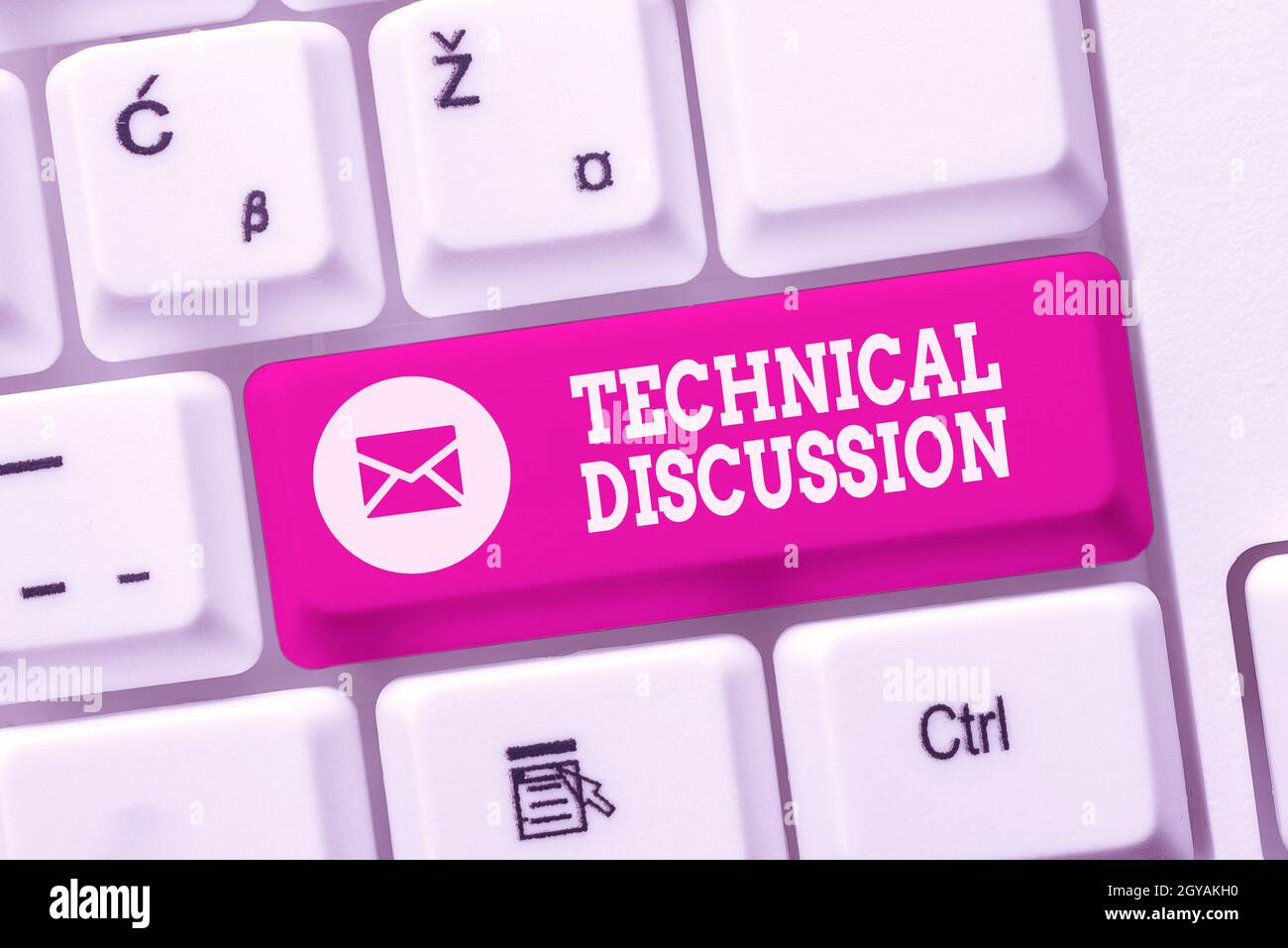 Writing displaying text Technical Discussion, Conceptual photo ...