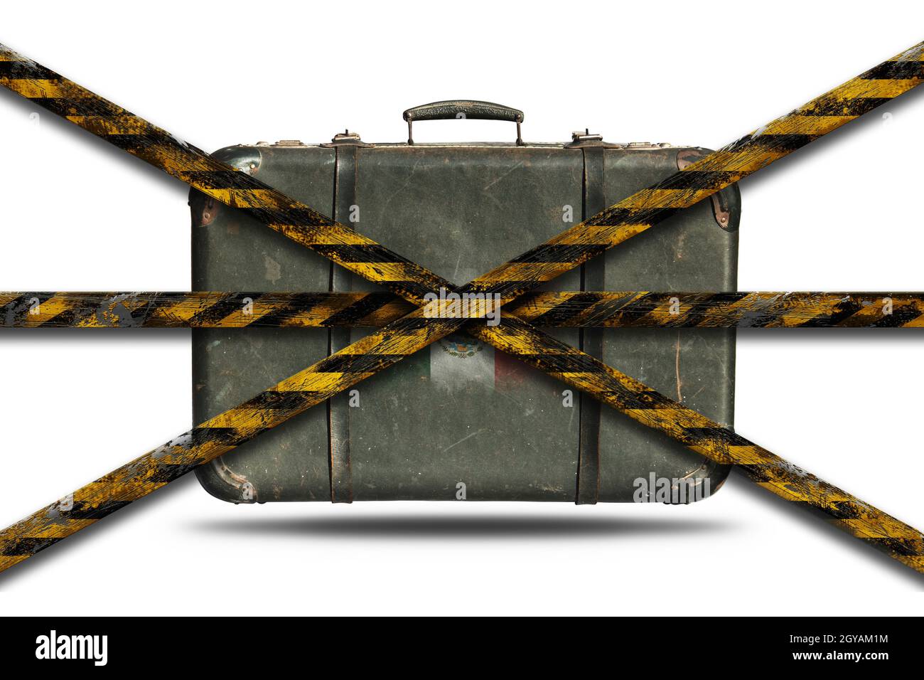 No travel to Mexico due to Coronavirus, Covid 19. Vintage leather ...