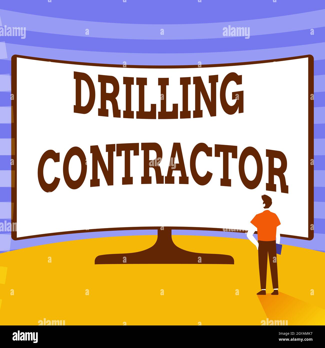 Inspiration showing sign Drilling Contractor, Concept meaning contract ...
