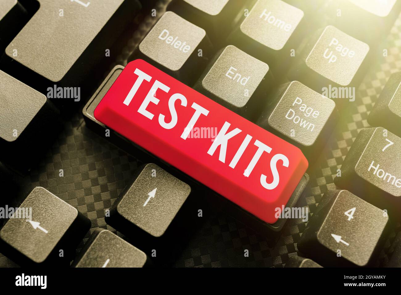 Handwriting text Test Kits, Internet Concept tools used to detect the ...