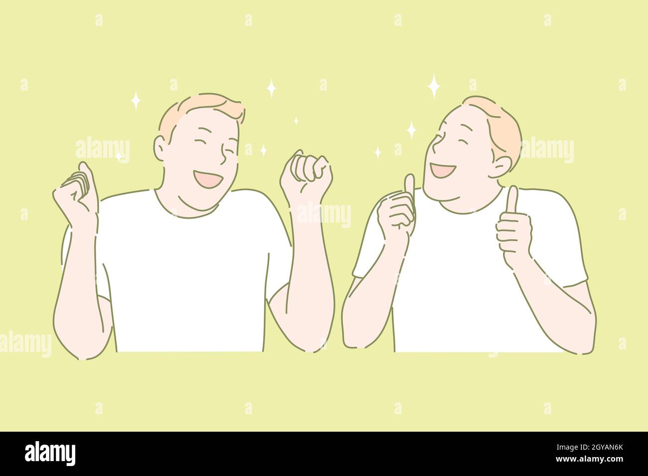 Joyful mood, happy person, winners emotions concept. Young man smiling ...