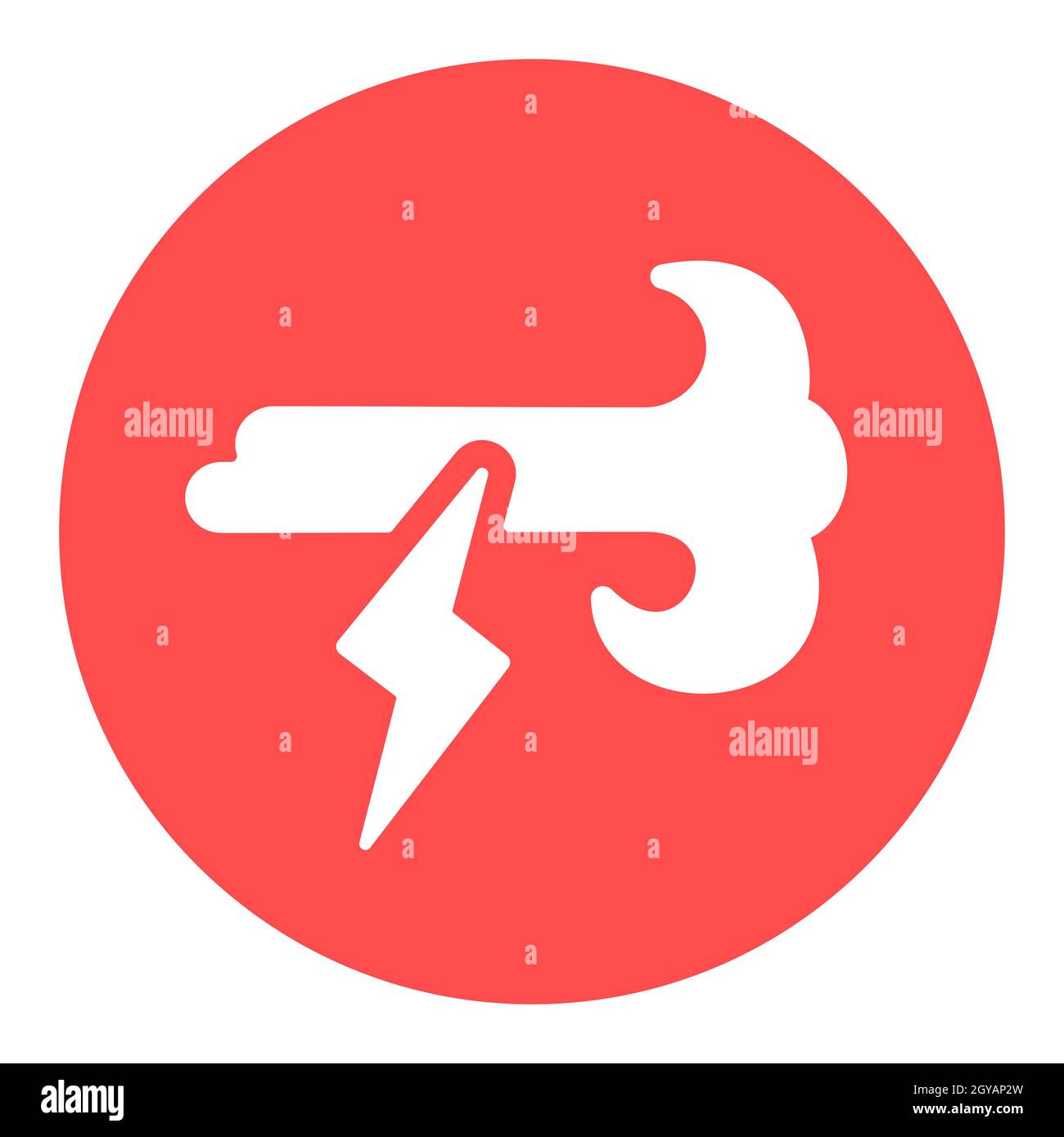 Wind lightning vector glyph icon. Meteorology sign. Graph symbol for ...