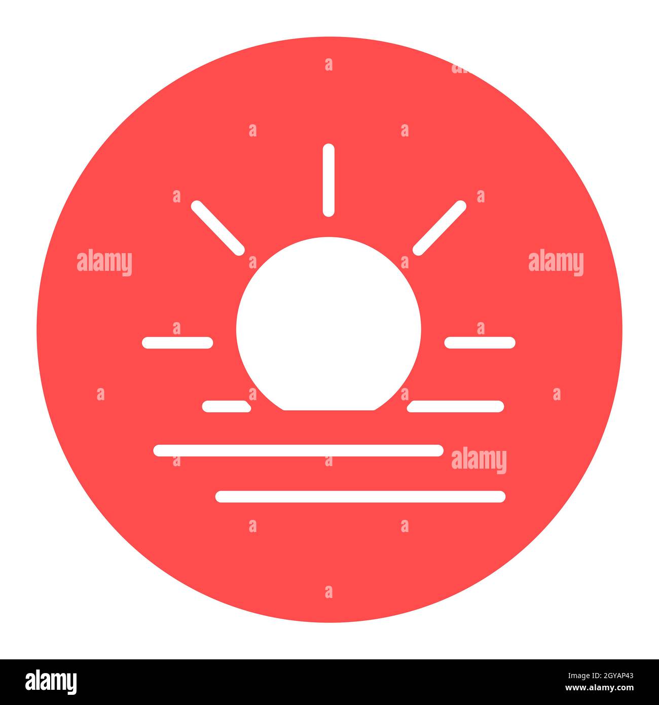Summer sun heat vector glyph icon. Meteorology sign. Graph symbol for ...