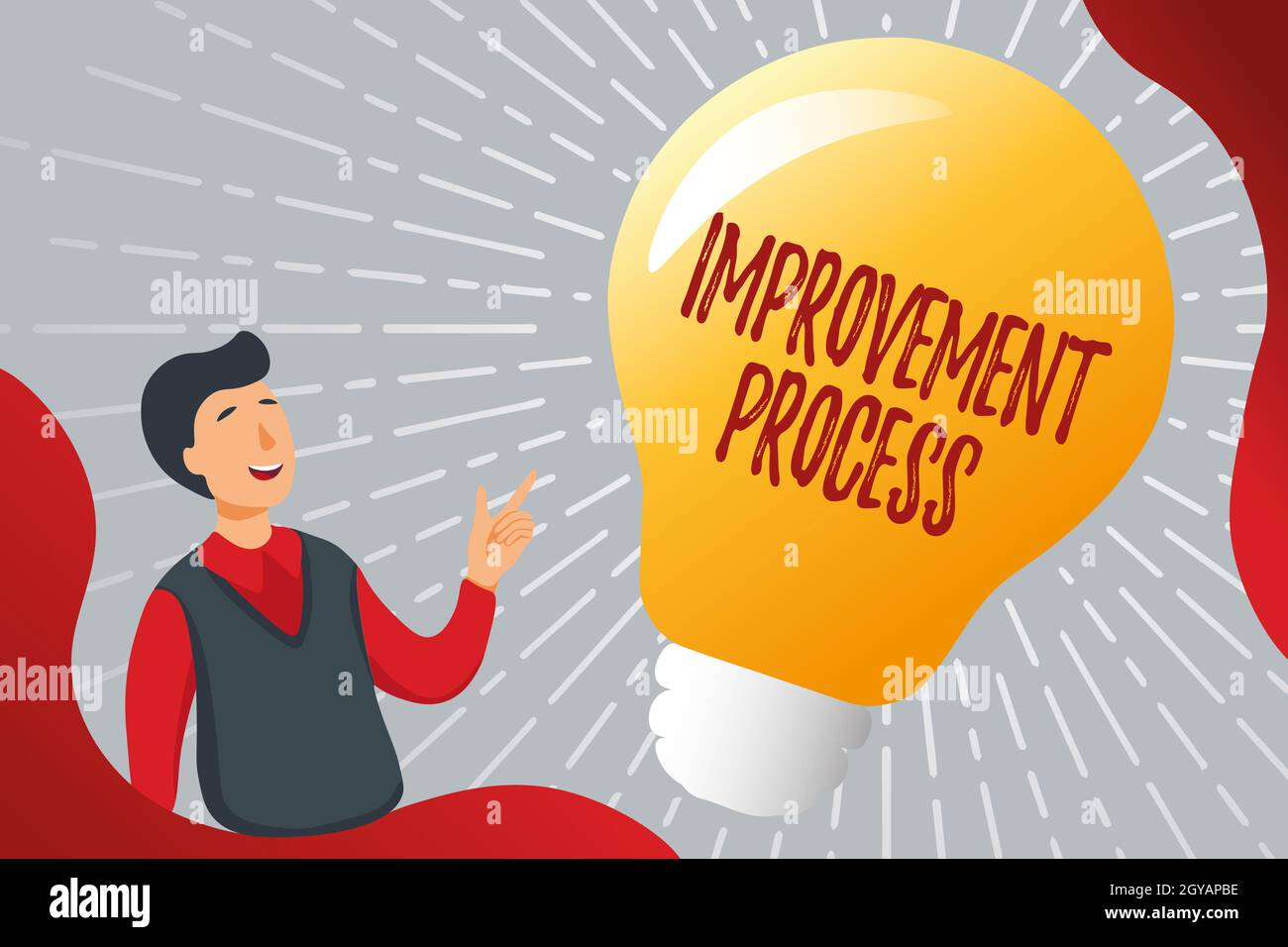 Text caption presenting Improvement Process, Word for Ongoing effort to ... Text caption presenting Improvement Process, Word for Ongoing effort to ...