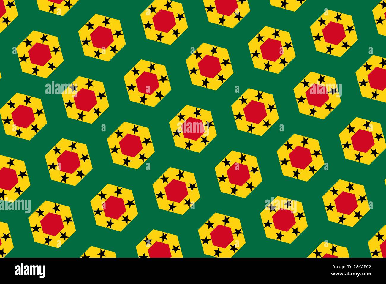 Simple geometric pattern in the colors of the national flag of Ghana ...