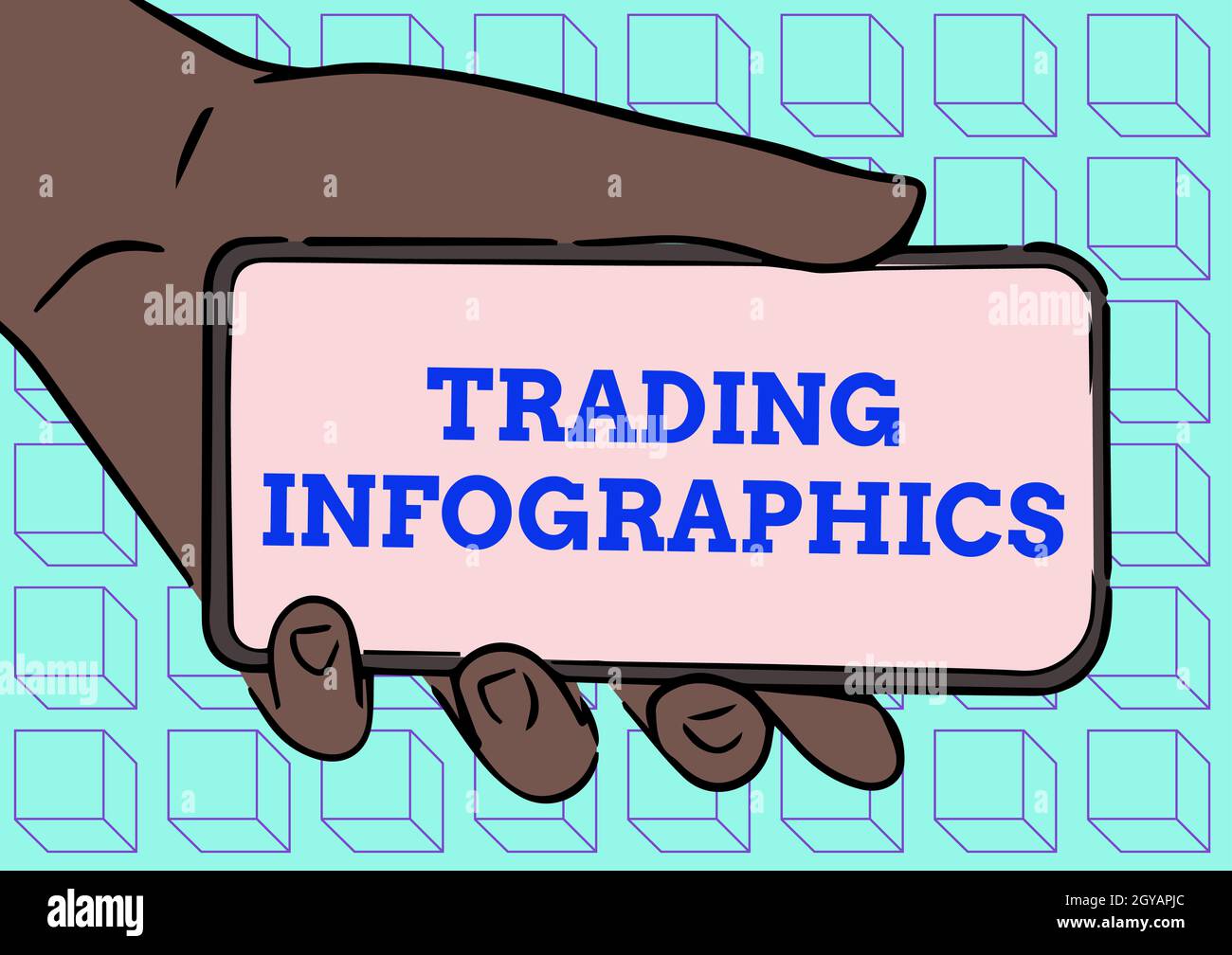 Conceptual display Trading Infographics, Word for visual representation ...