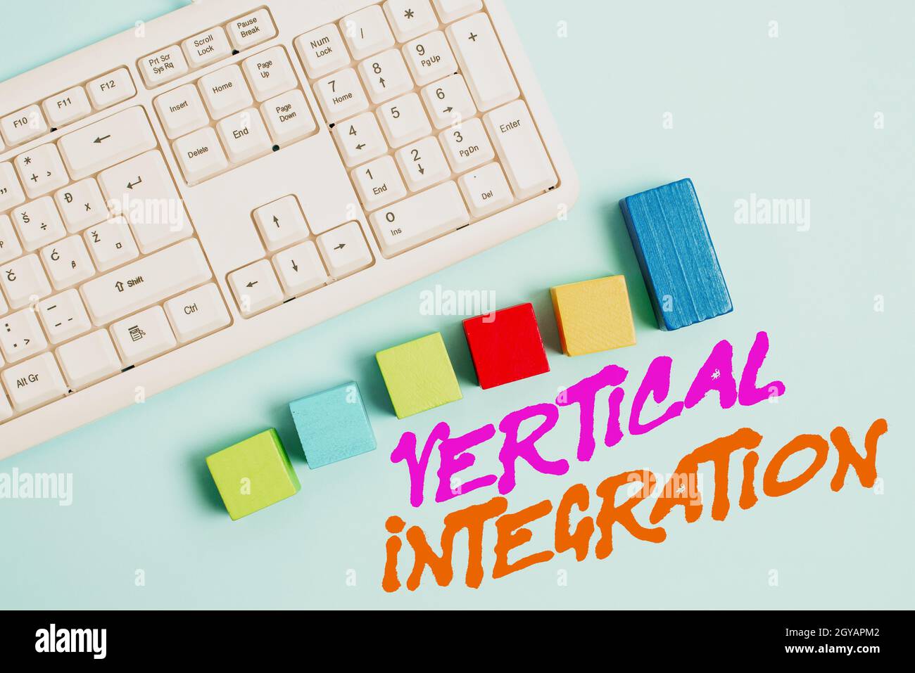 Text caption presenting Vertical Integration, Business concept Merger ... Text caption presenting Vertical Integration, Business concept Merger ...