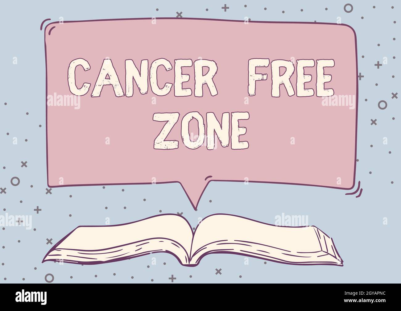 Conceptual caption Cancer Free Zone, Business approach supporting ...