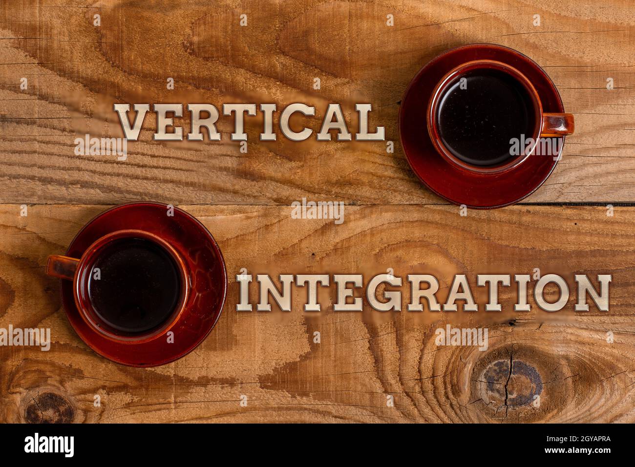 Text caption presenting Vertical Integration, Internet Concept Merger ... Text caption presenting Vertical Integration, Internet Concept Merger ...