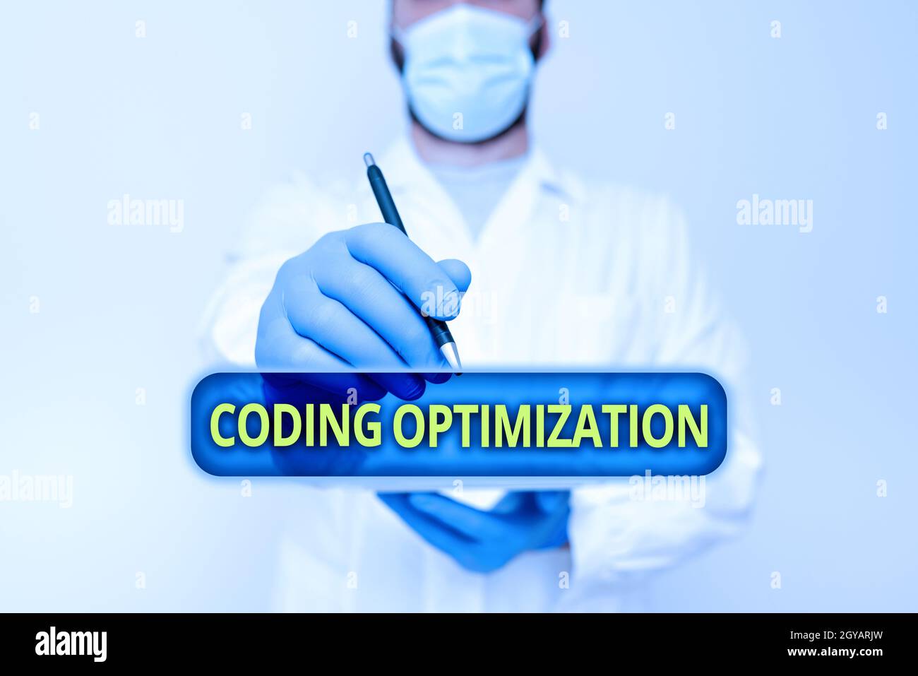 Text Caption Presenting Coding Optimization Word Written On Method Of Code Modification To