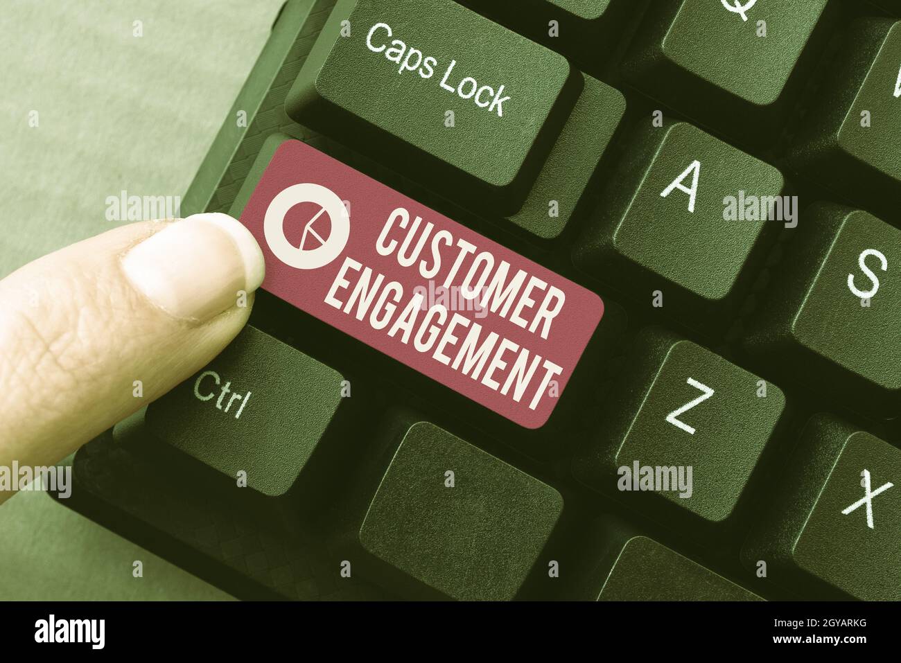Text showing inspiration Customer Engagement, Business approach the ...