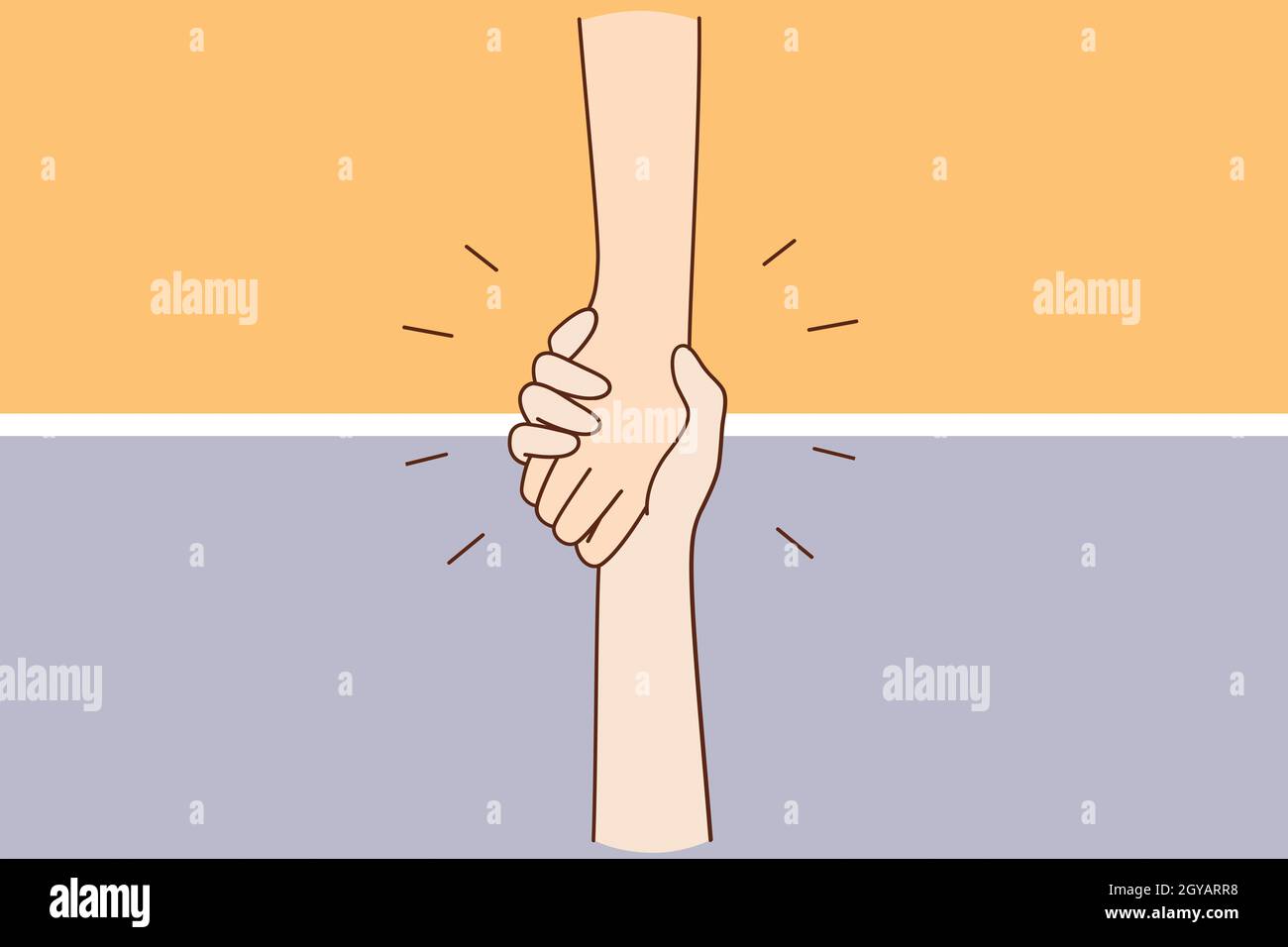 Helping hand, support, assistance concept. Hand of unrecognizable ...