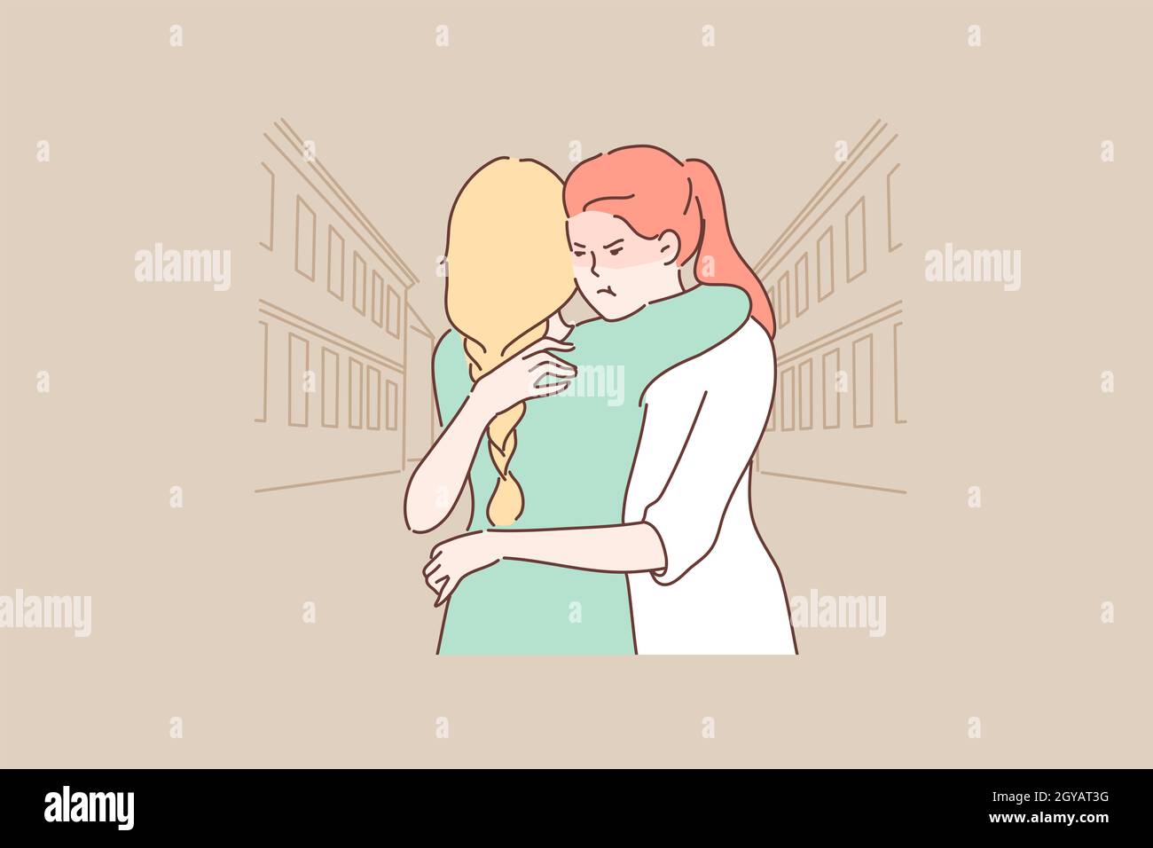 False friendship concept hi-res stock photography and images - Alamy