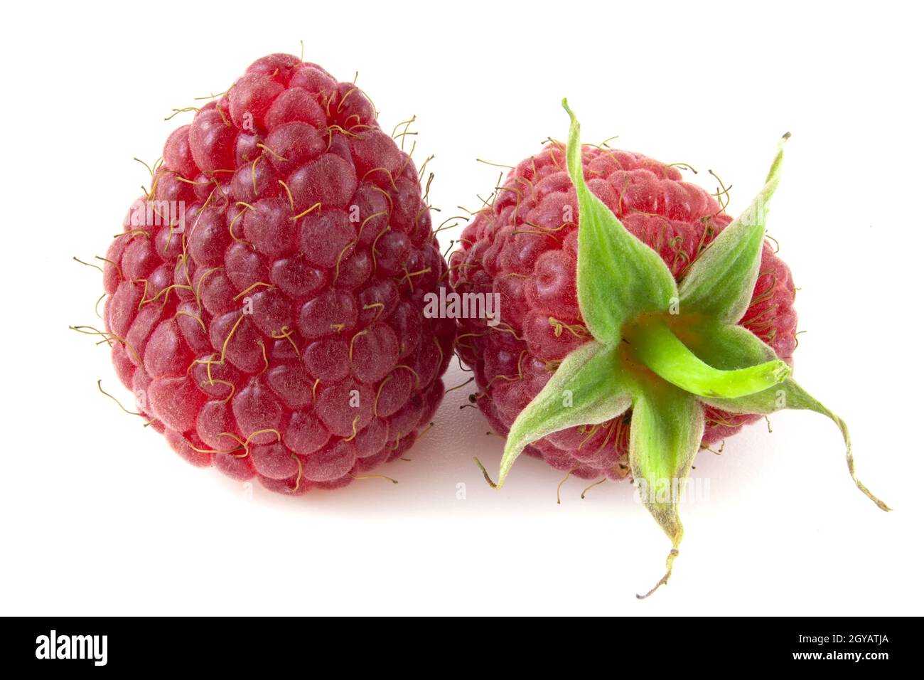 Two raspberries hi-res stock photography and images - Alamy
