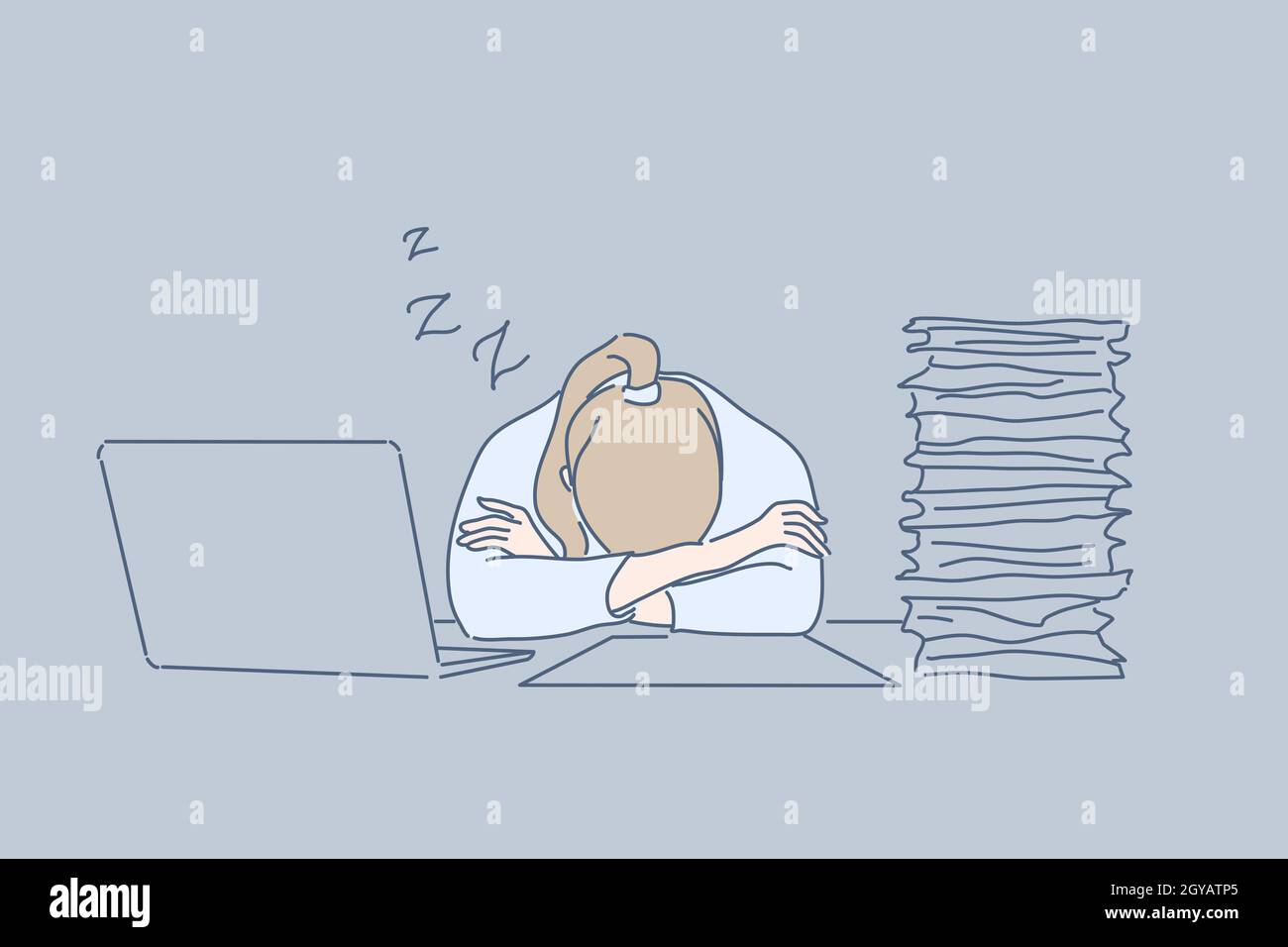 Office drudgery concept hi-res stock photography and images - Alamy