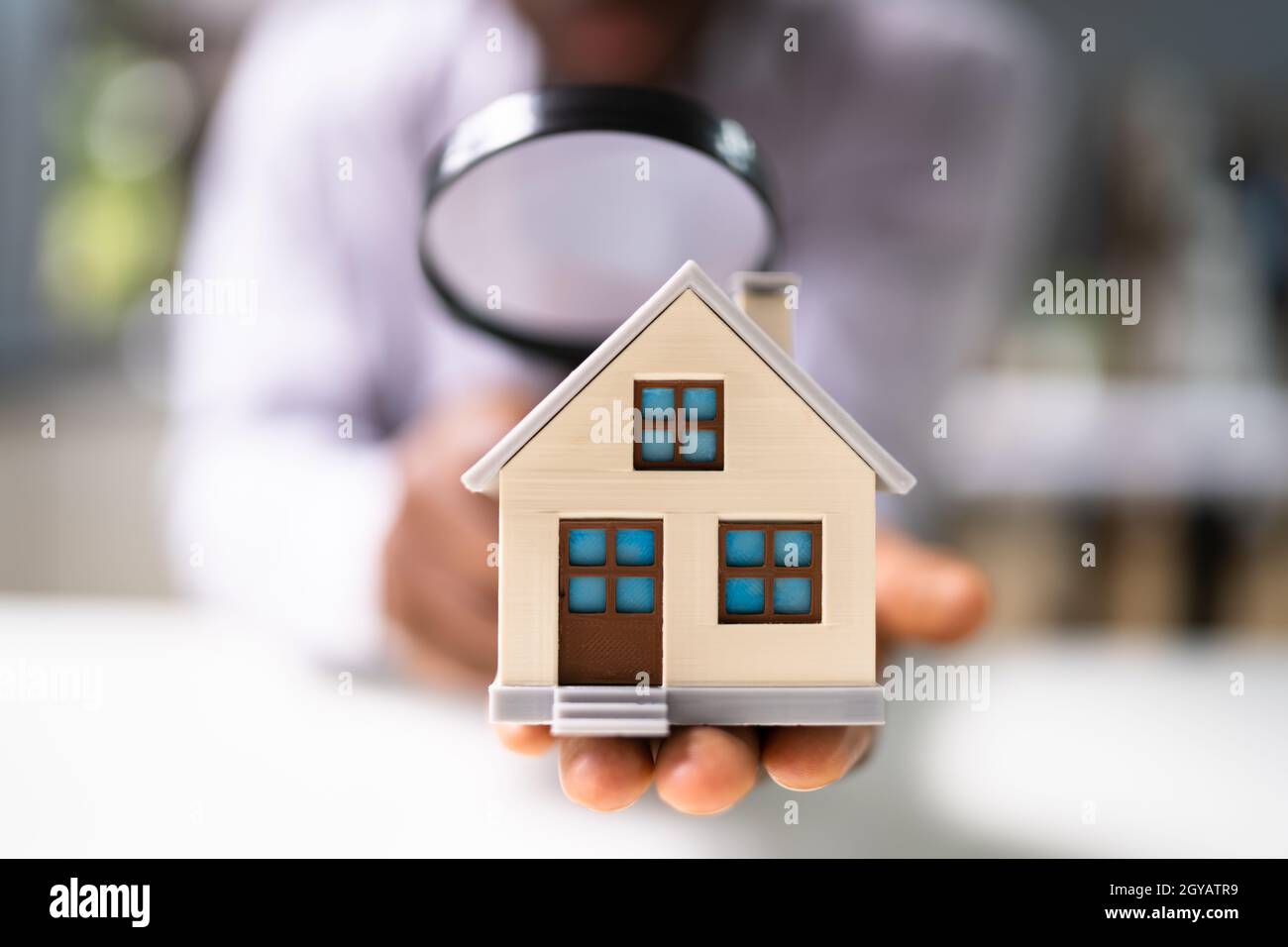 Real Estate House Appraisal And Inspection. Checking Home Stock Photo ...