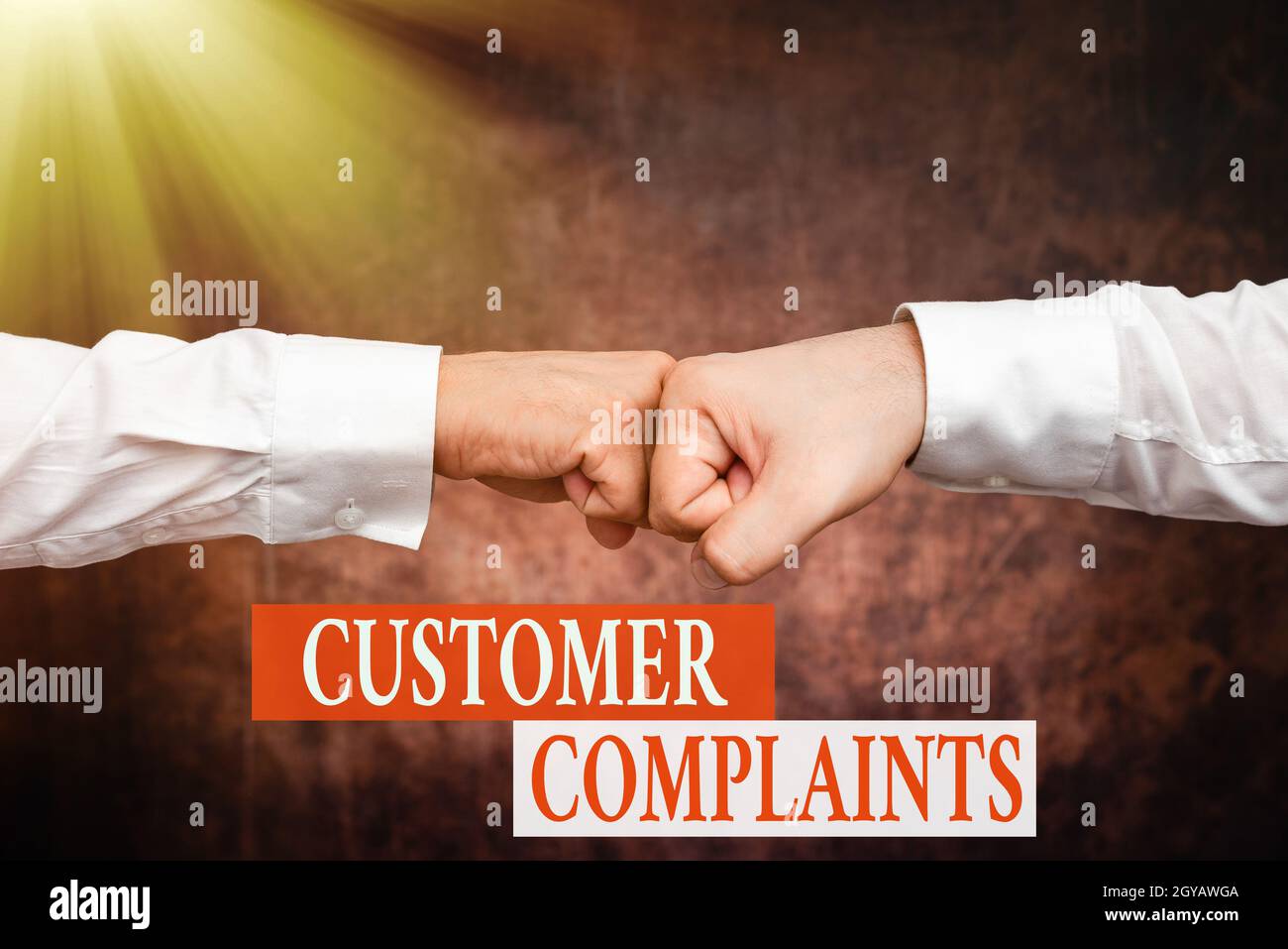 Conceptual caption Customer Complaints, Business overview expression of ...