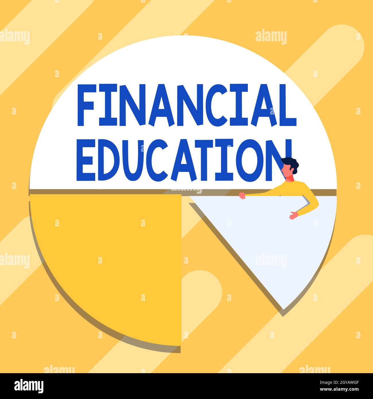 Text sign showing Financial Education, Word Written on education and ...