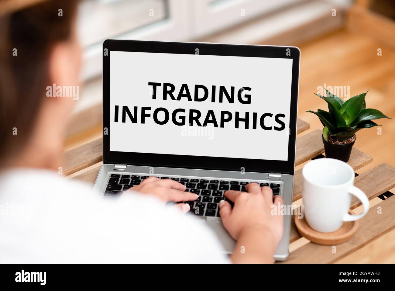 Conceptual caption Trading Infographics, Business approach visual ...