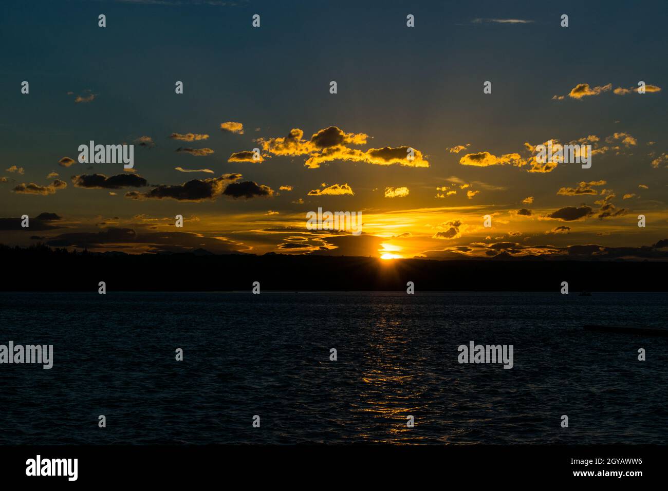 Sunset or sunrise Stock Photo - Alamy