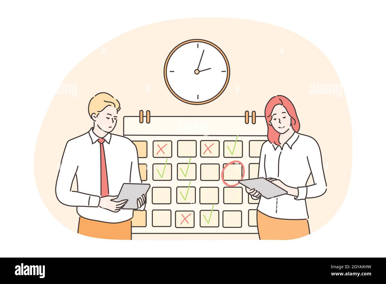 Time management, multitasking, efficiency, plan, teamwork, business ...