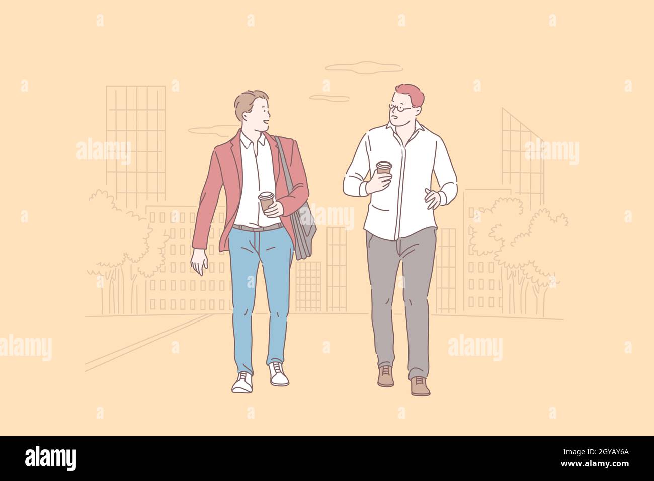 Partnership and friendship, staff cooperation concept. Business lunch ...