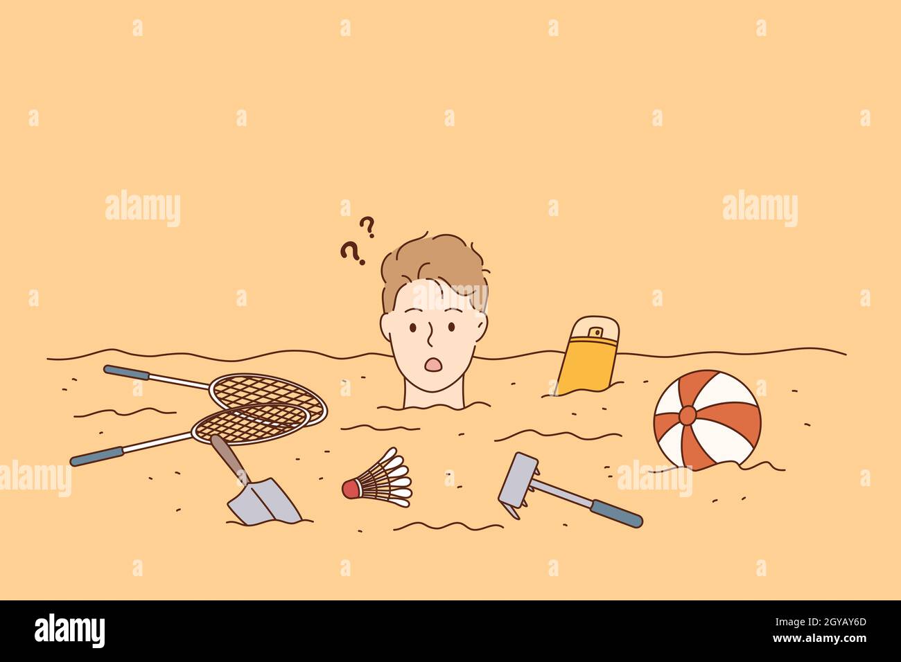 Seaside head cartoon hi-res stock photography and images - Alamy