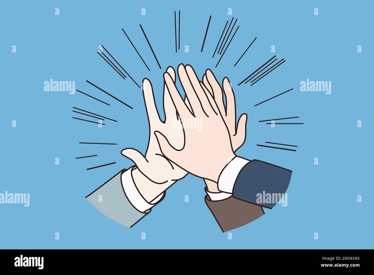 Teamwork, agreement, Success concept. Hands of people business partners ...