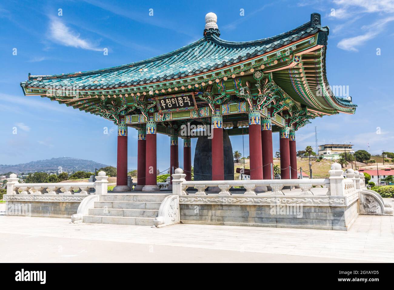 Korean Friendship Bell, Los Angeles Stock Photo - Alamy