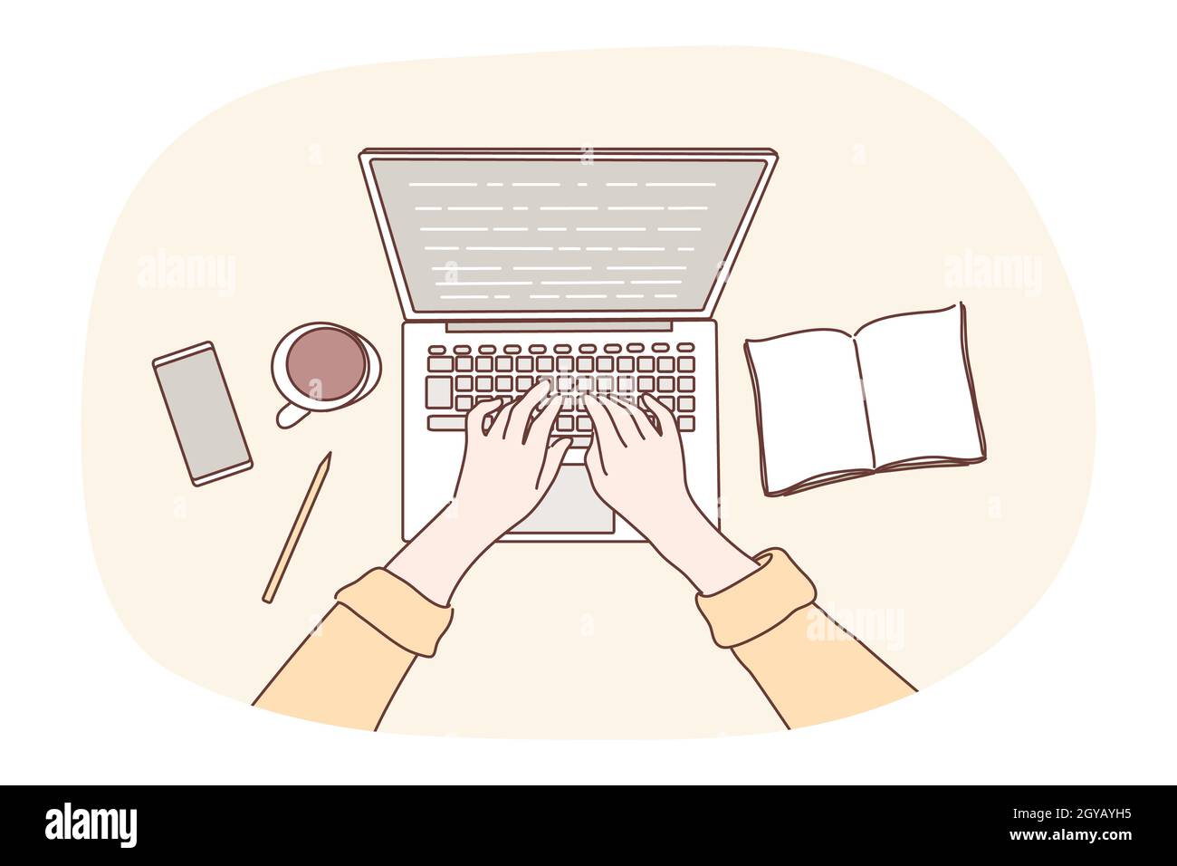 Technology Social Media Work Business Concept Human Programmer