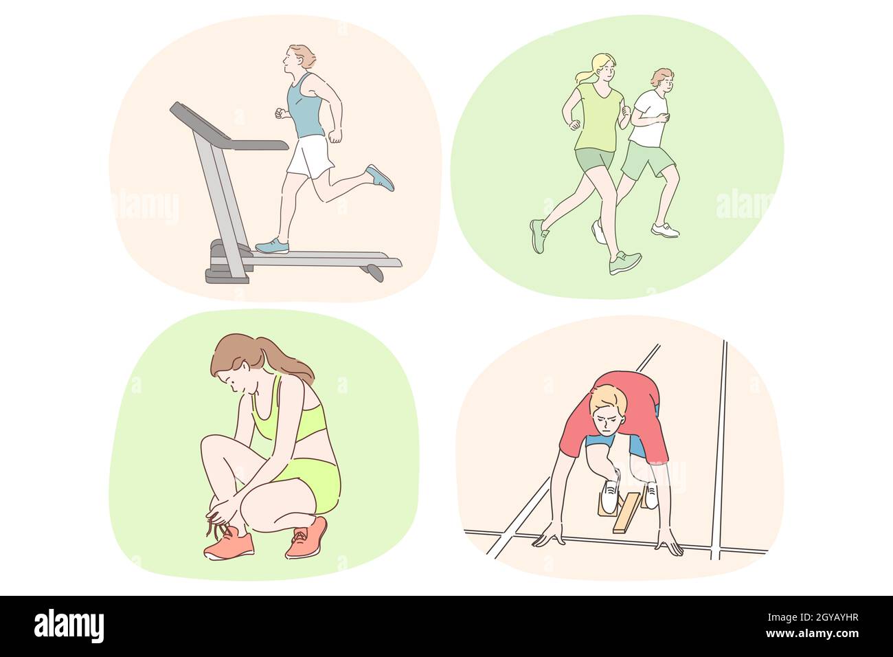 Running, healthy active lifestyle, sport, athletics, workout concept ...
