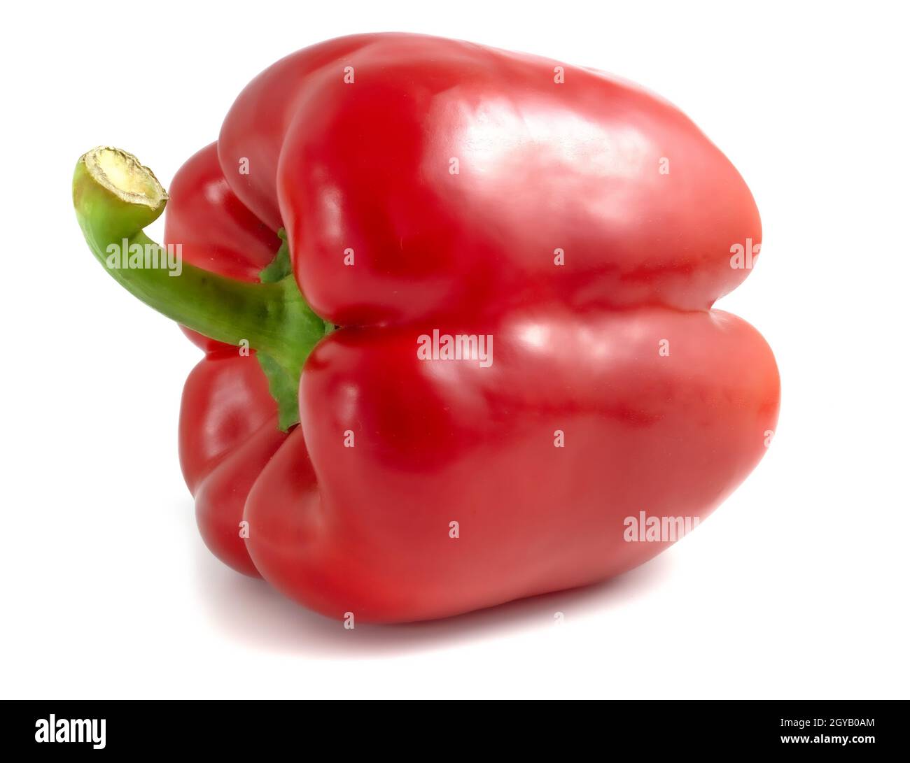 Red paprika isolated on white background Stock Photo - Alamy
