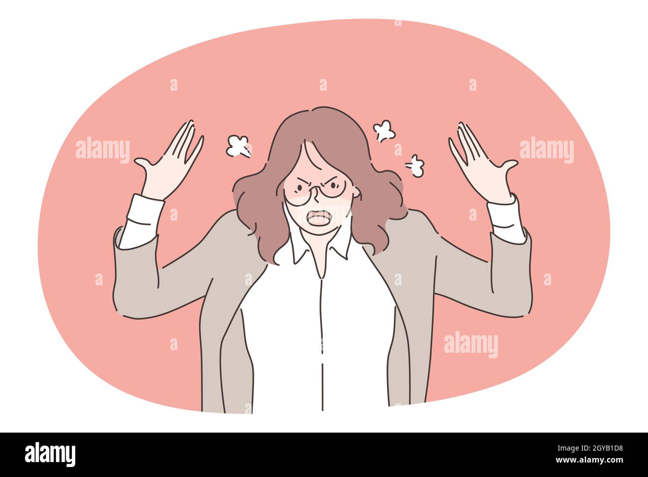 Anger, aggression, mental stress, rage, madness, depression, business ...