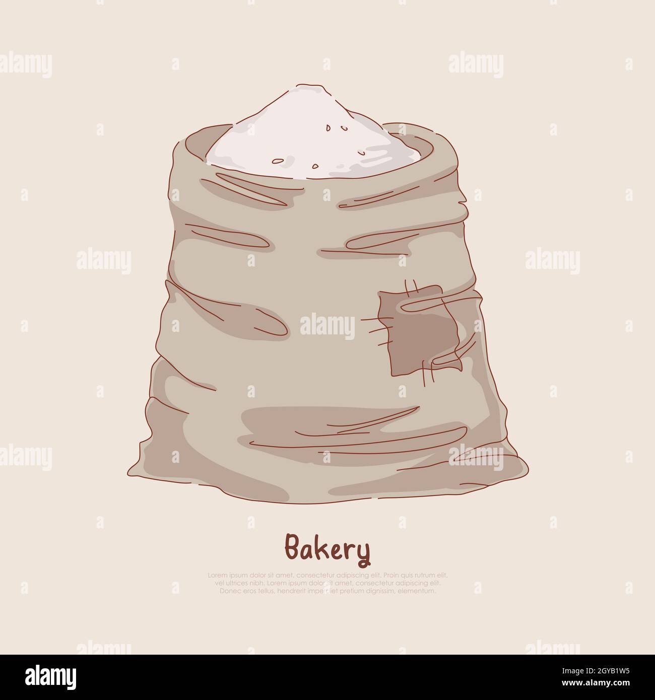 Natural bread, dough, pastry ingredient, powdered wheat, cereal grains ...
