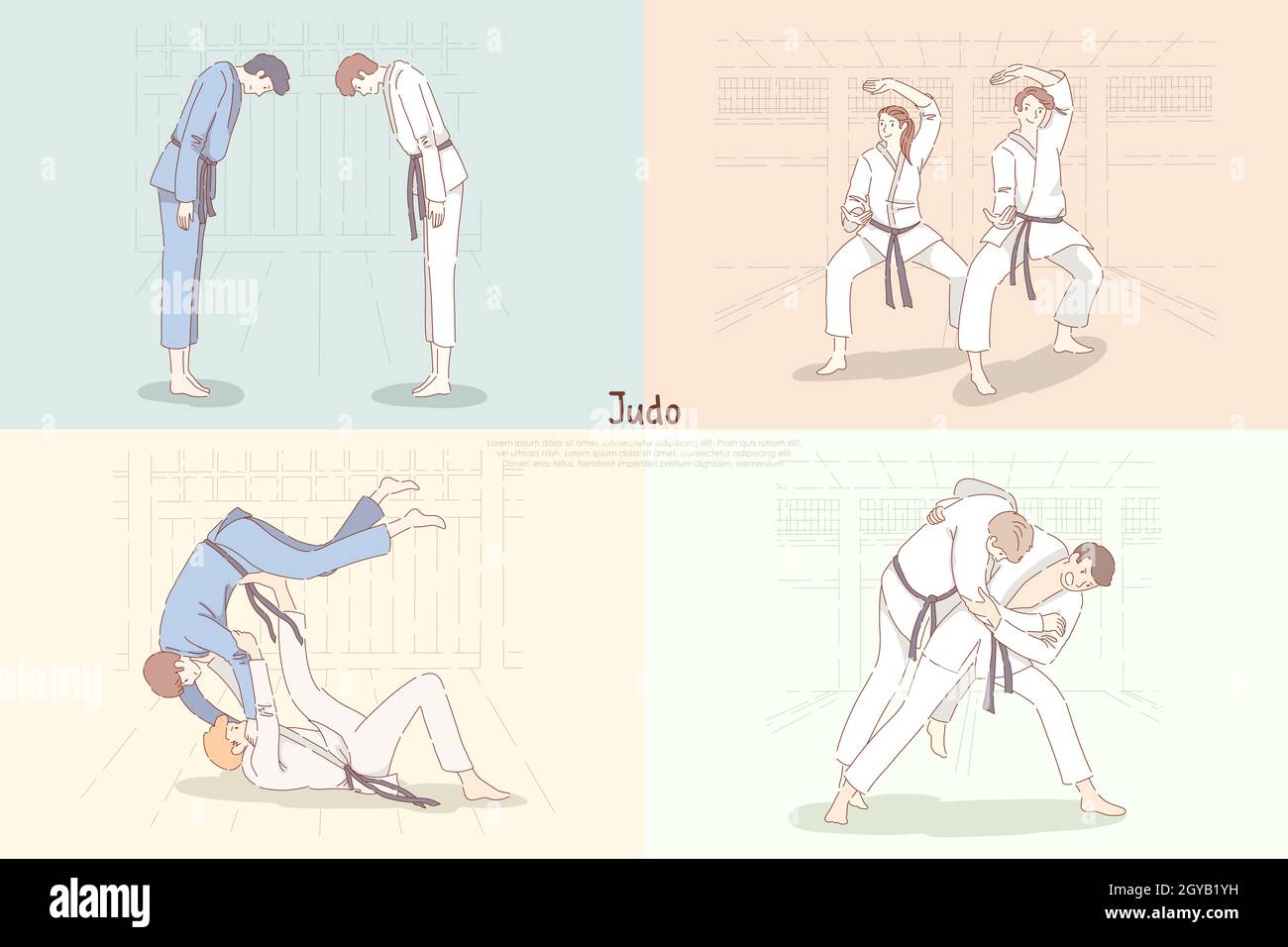 School students judo class hi-res stock photography and images - Alamy