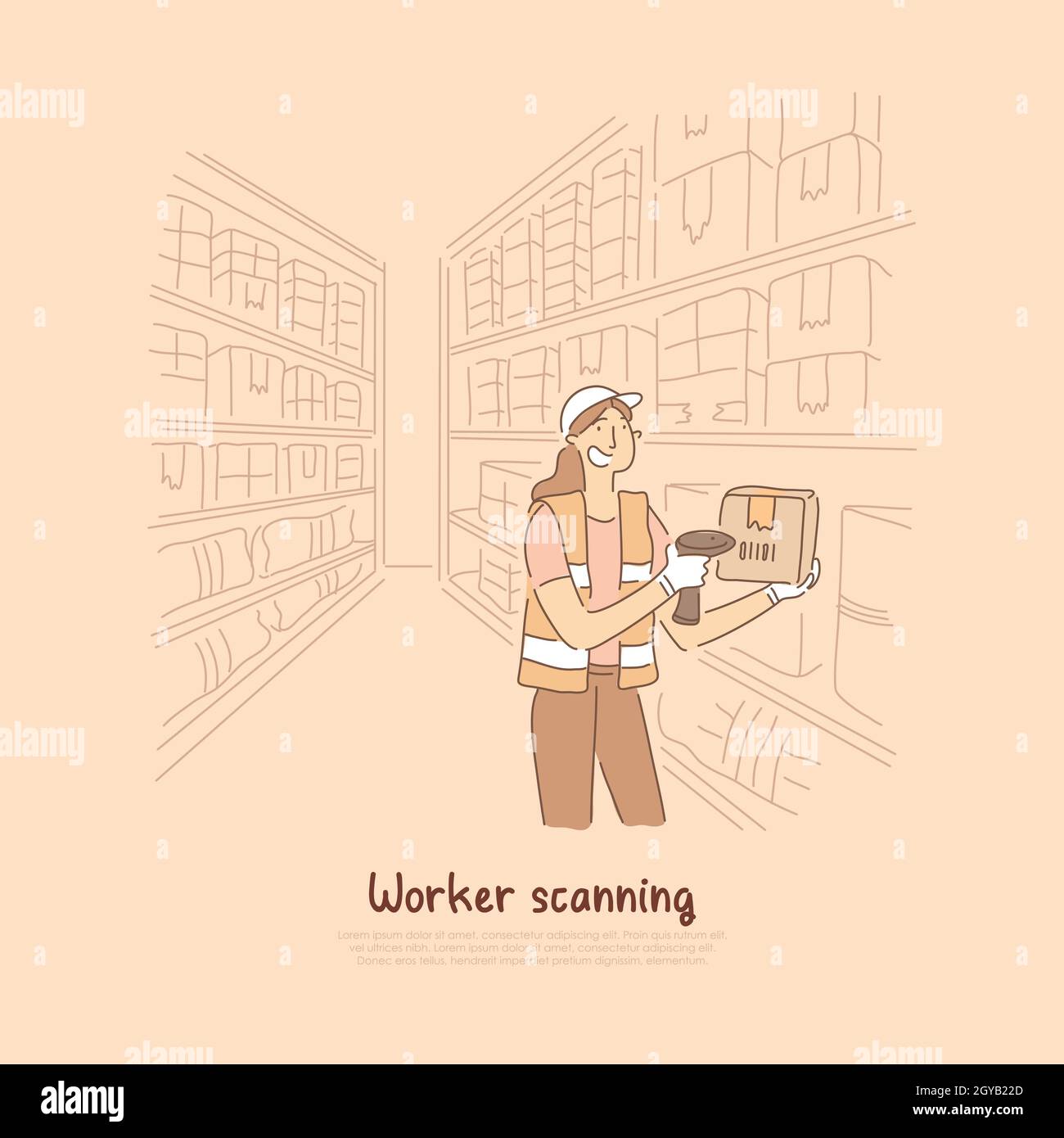 Inventory industry cartoon hi-res stock photography and images - Alamy