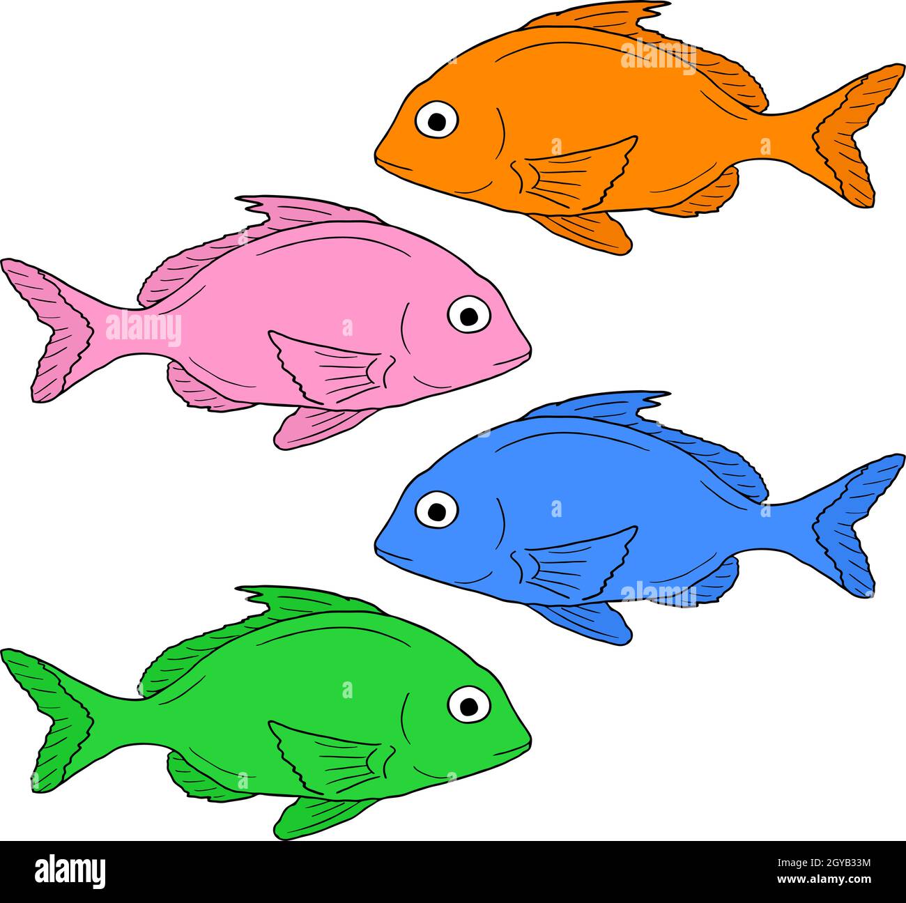 Fish babies Stock Vector Images - Alamy