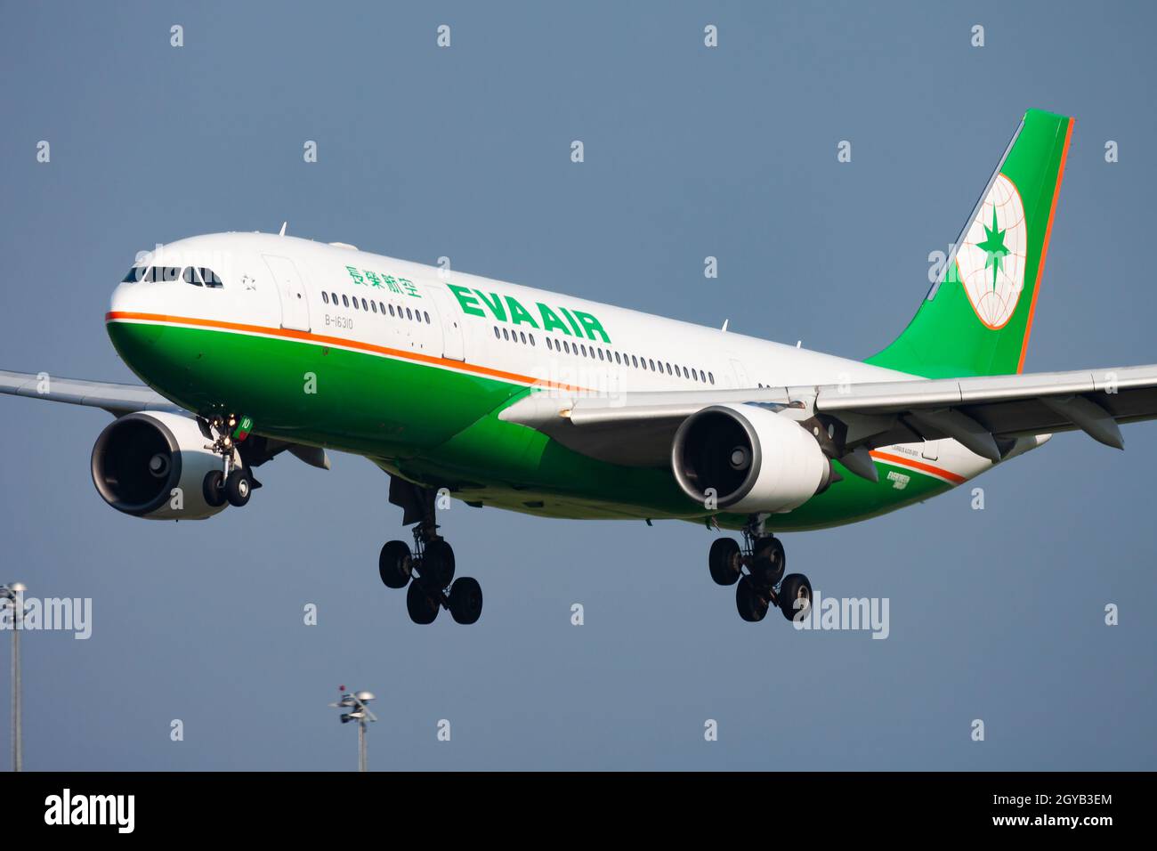Vienna, Austria - August 3, 2014: EVA Air passenger plane at airport ...