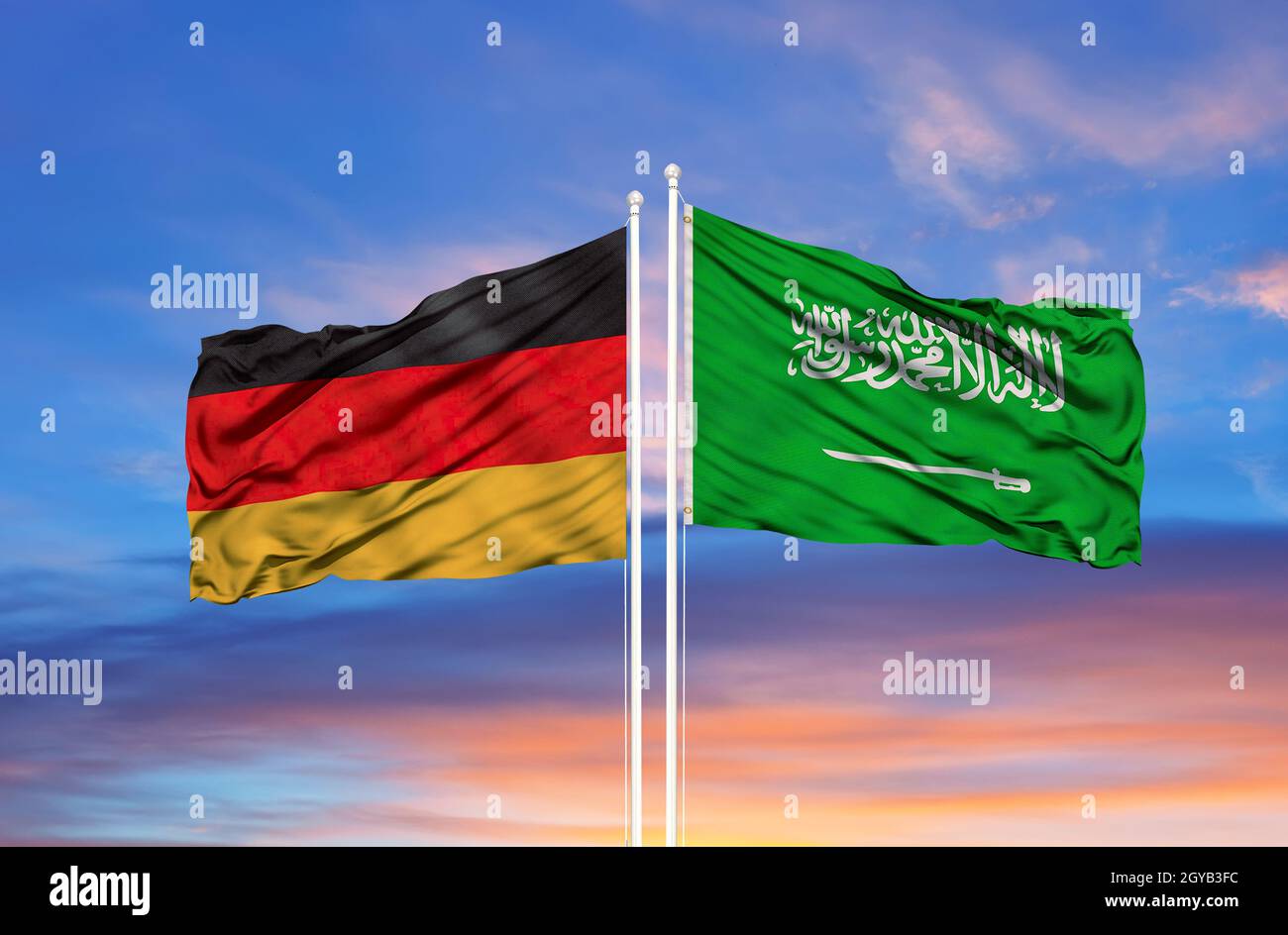 Flag of saudi arabia waving hi-res stock photography and images - Alamy