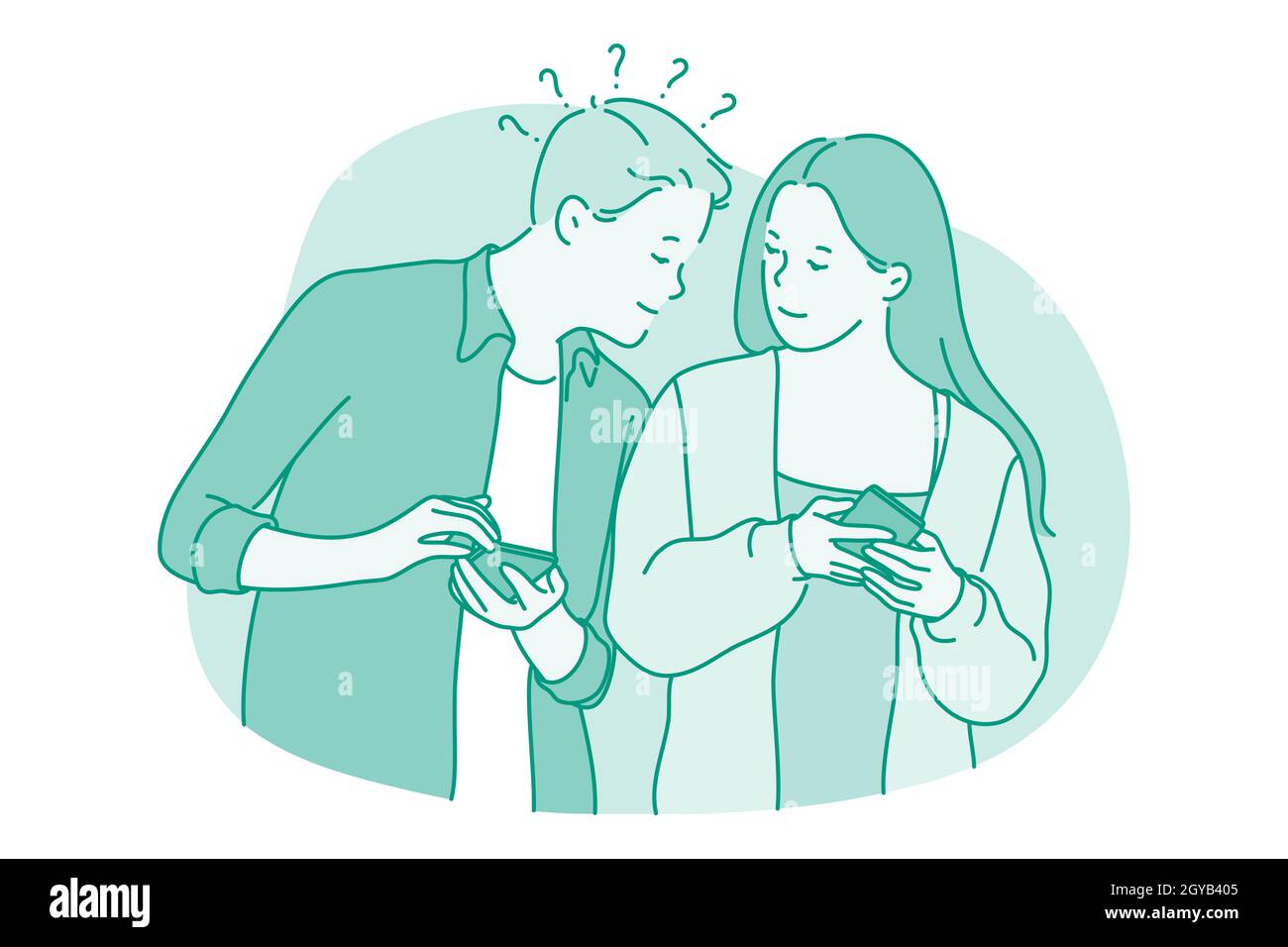 Messenger call Cut Out Stock Images & Pictures - Alamy