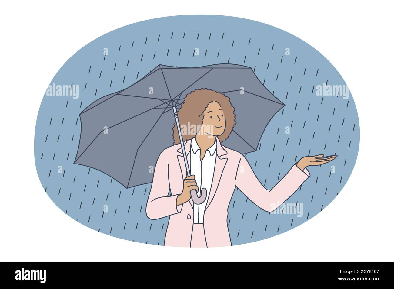 Cartoon raindrops hi-res stock photography and images - Alamy