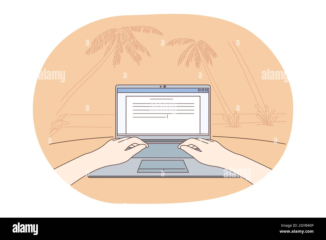 Summer business freelancer business Cut Out Stock Images & Pictures - Alamy