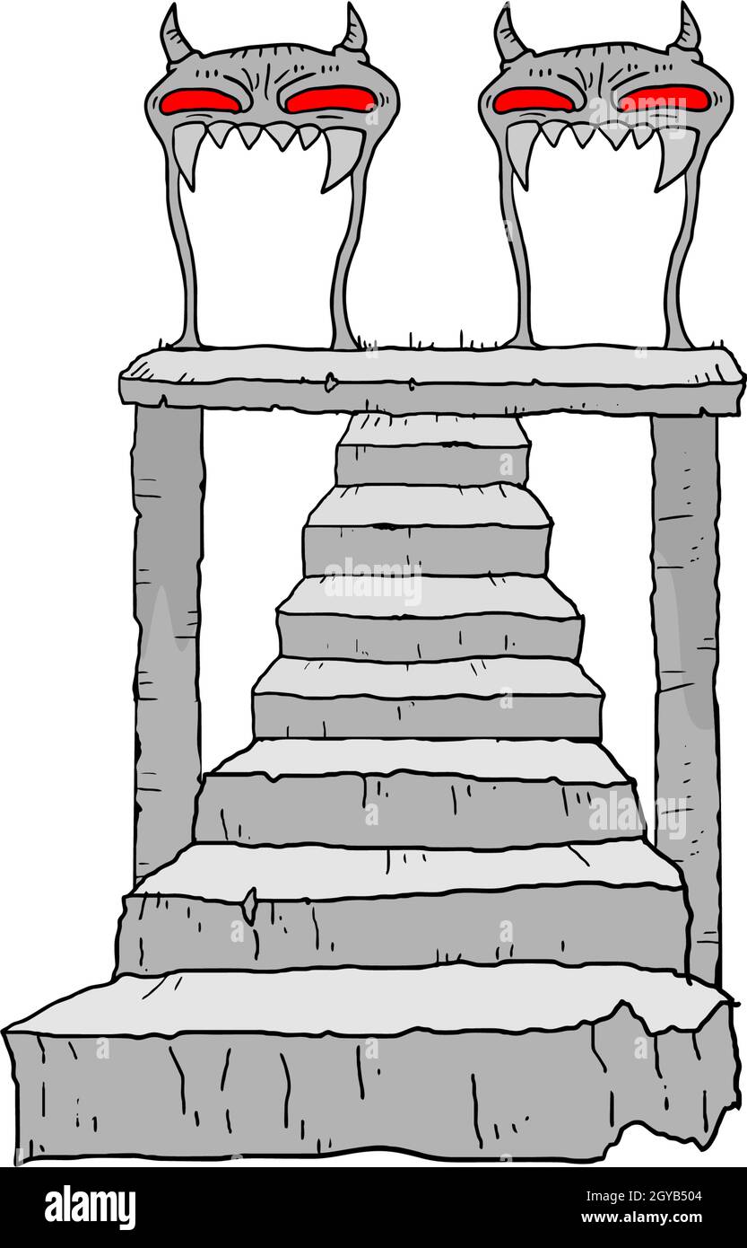 Natural stone stairs Stock Vector Images - Alamy