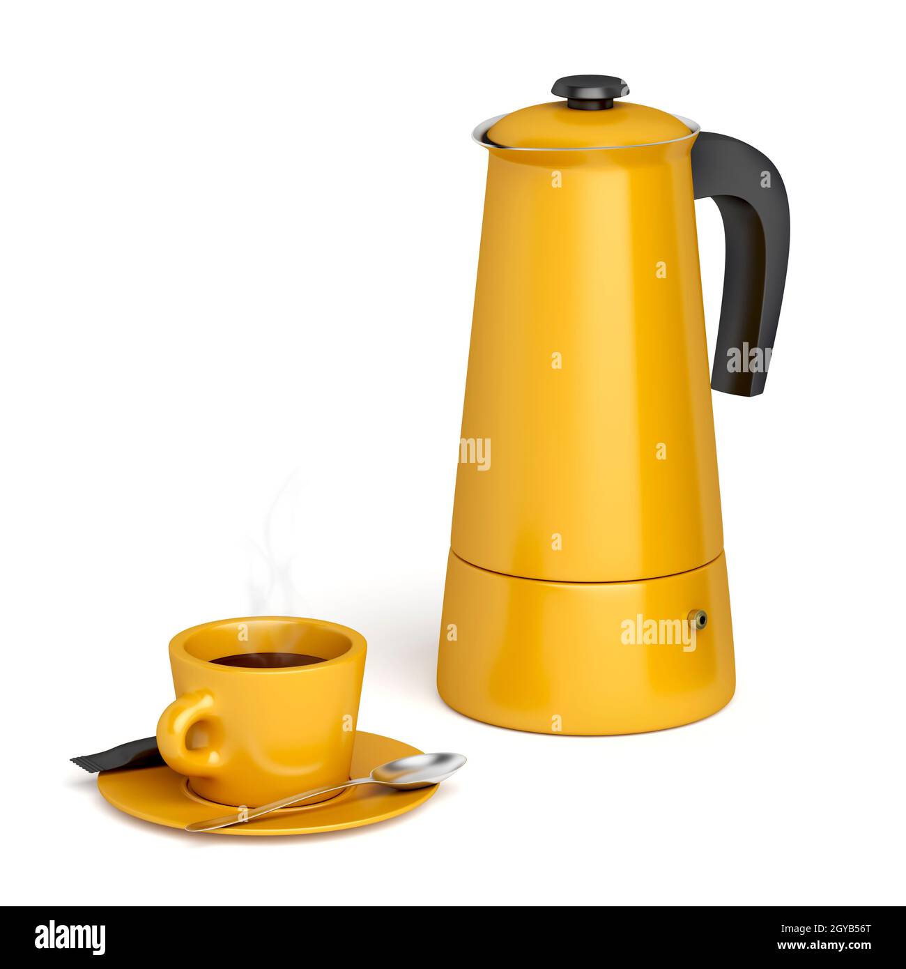 Cup and moka Cut Out Stock Images & Pictures - Alamy