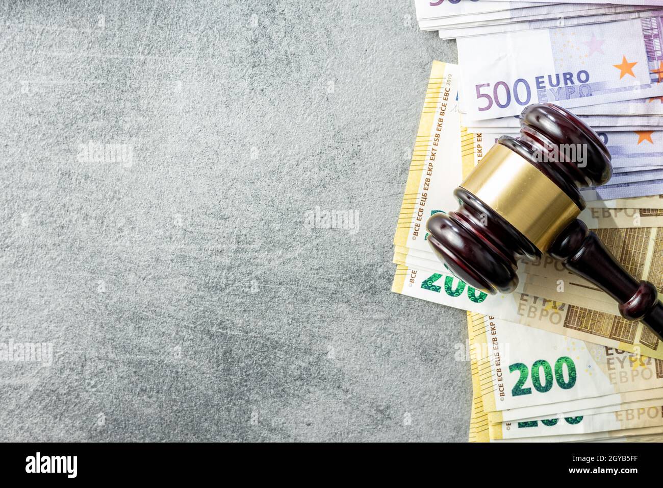 Top view judge gavel on hi-res stock photography and images - Alamy