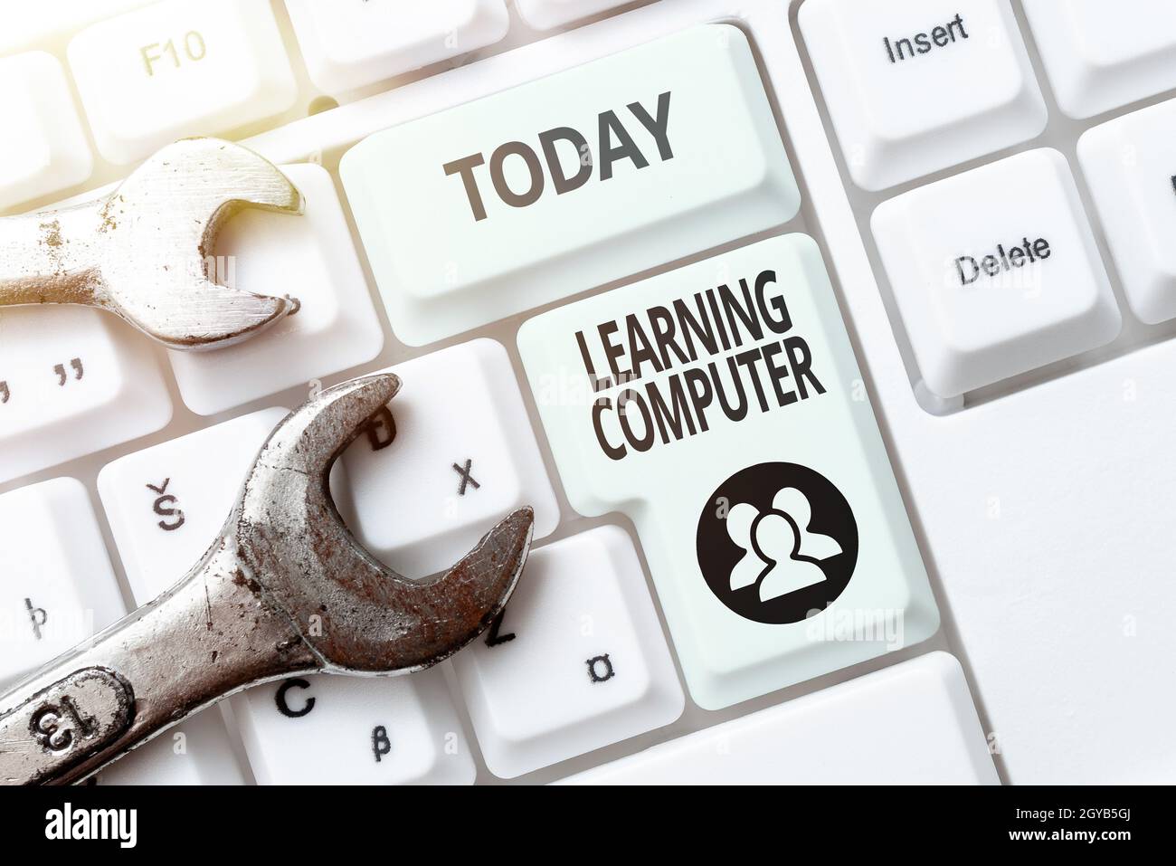 Sign displaying Learning Computer, Business concept learn more about ...