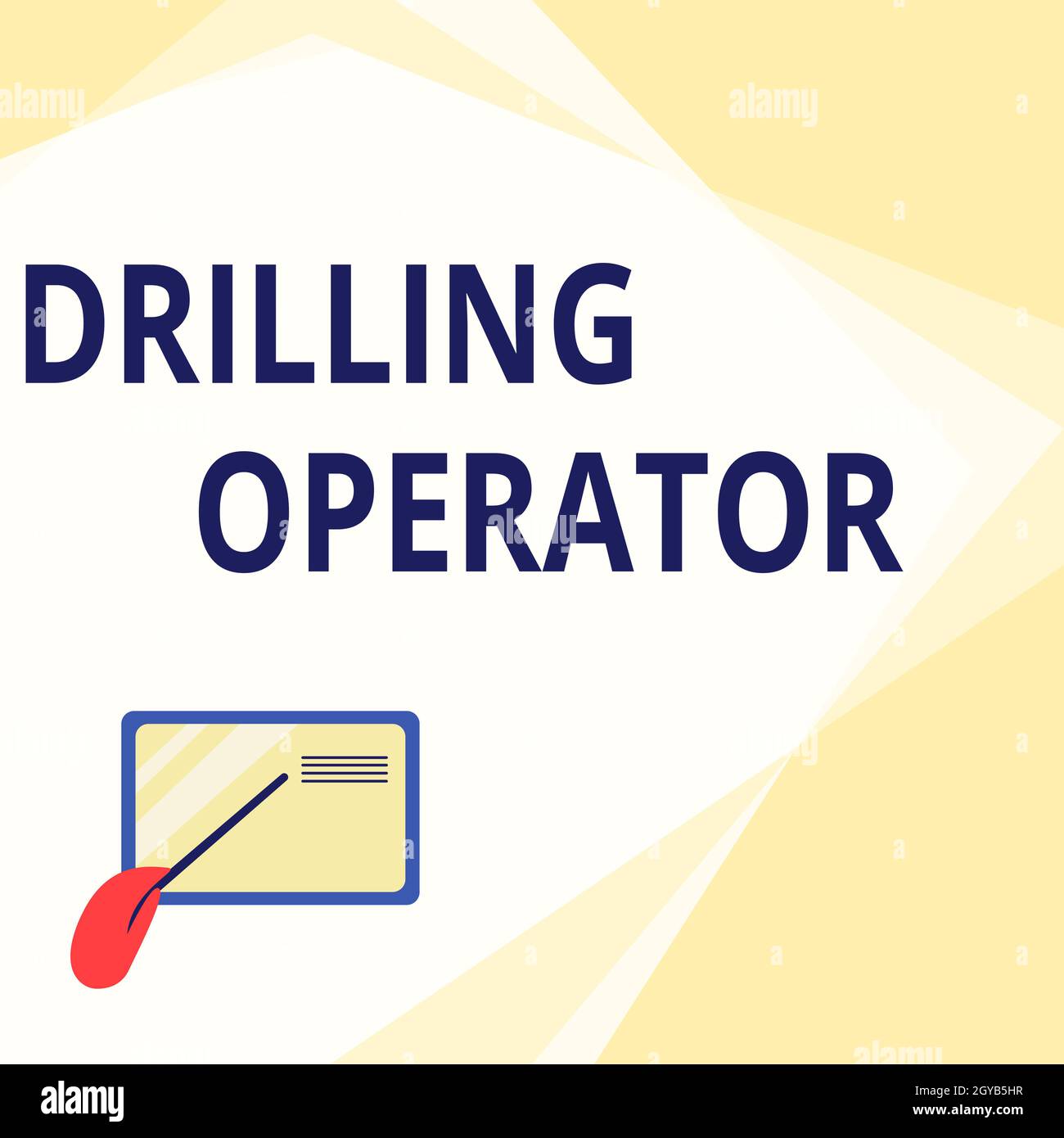 Writing displaying text Drilling Operator, Conceptual photo someone ...